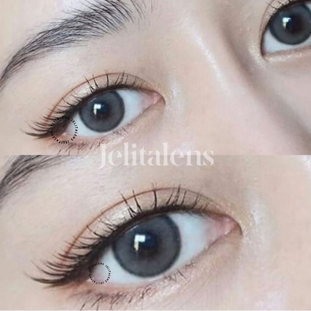 Jual J50 Softlens Abu-Abu Soft Grey Natural Premium Daily Look 14,5 MM ...