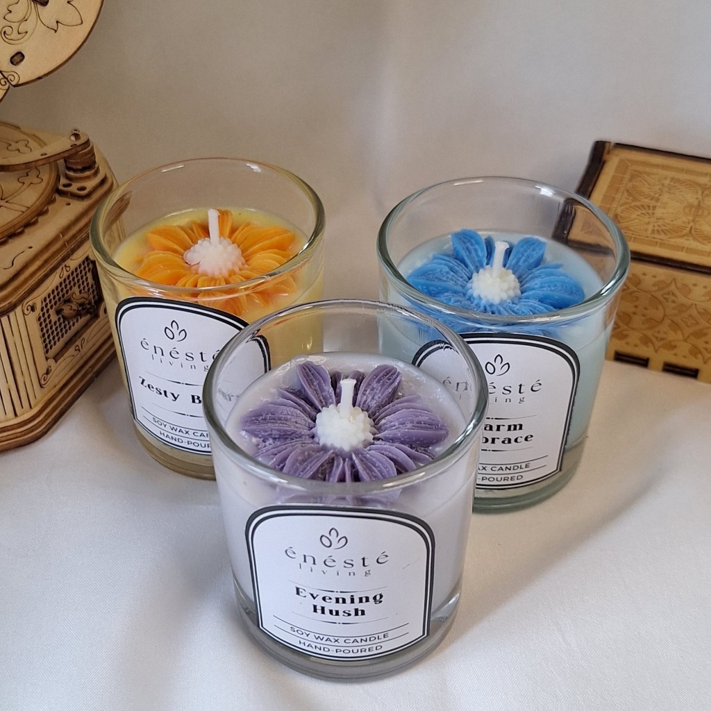 Jual Lilin aromaterapi scented candle pengharum ruangan soy wax candle ...