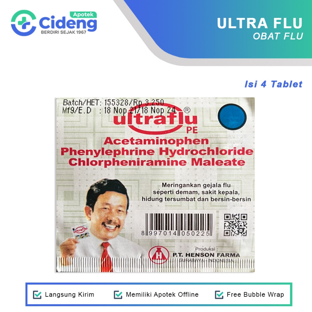 Jual ULTRAFLU Isi 4 Tablet | Shopee Indonesia