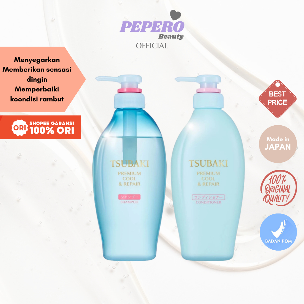Jual TSUBAKI Premium Cool & Repair Shampoo | Conditioner 450ml | Shopee Indonesia