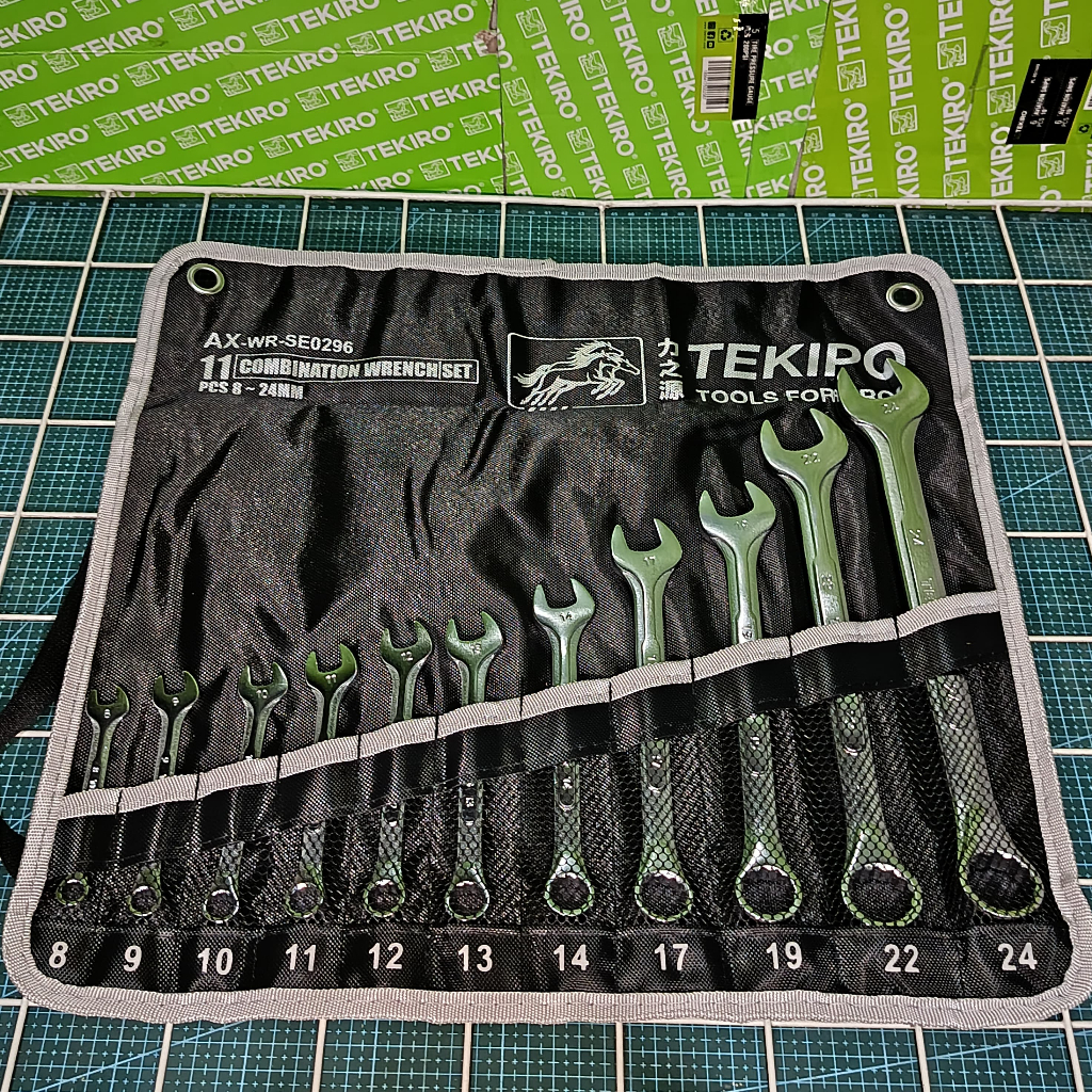 Jual Tekipo Kunci Ring Pas Set 8-24Mm / ringpas 11Pcs / Kunci Pas Ring ...