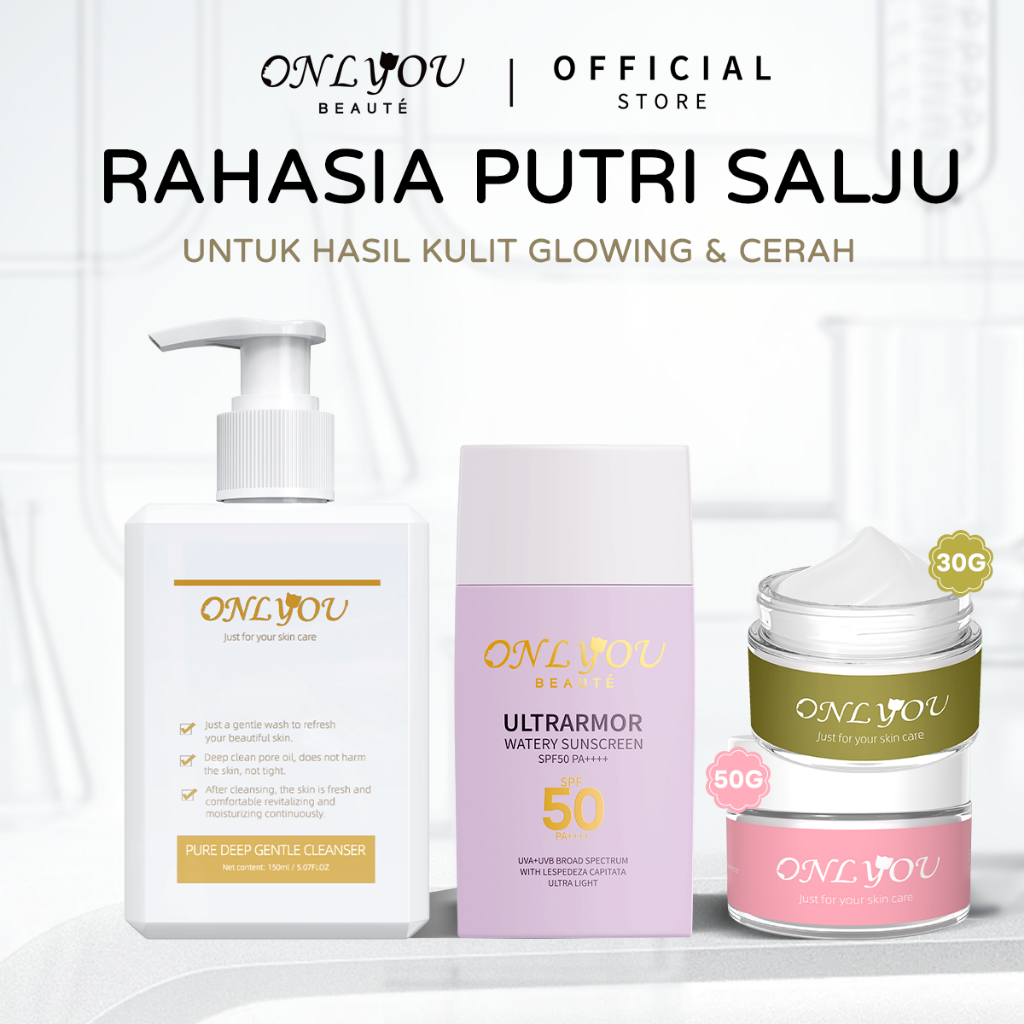 Jual ONLYOU 4pcs Paket Whitening essence cream 30g + Star Tone Up Cream ...