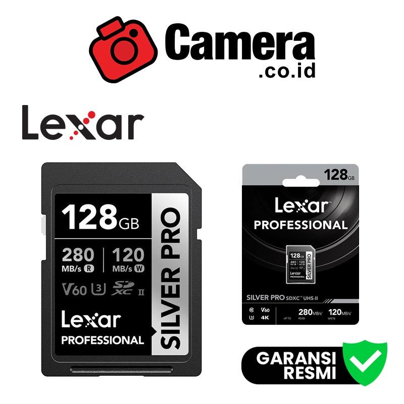 Jual Lexar Professional Silver Pro SDXC UHS-II V60 128GB - Memory SD ...