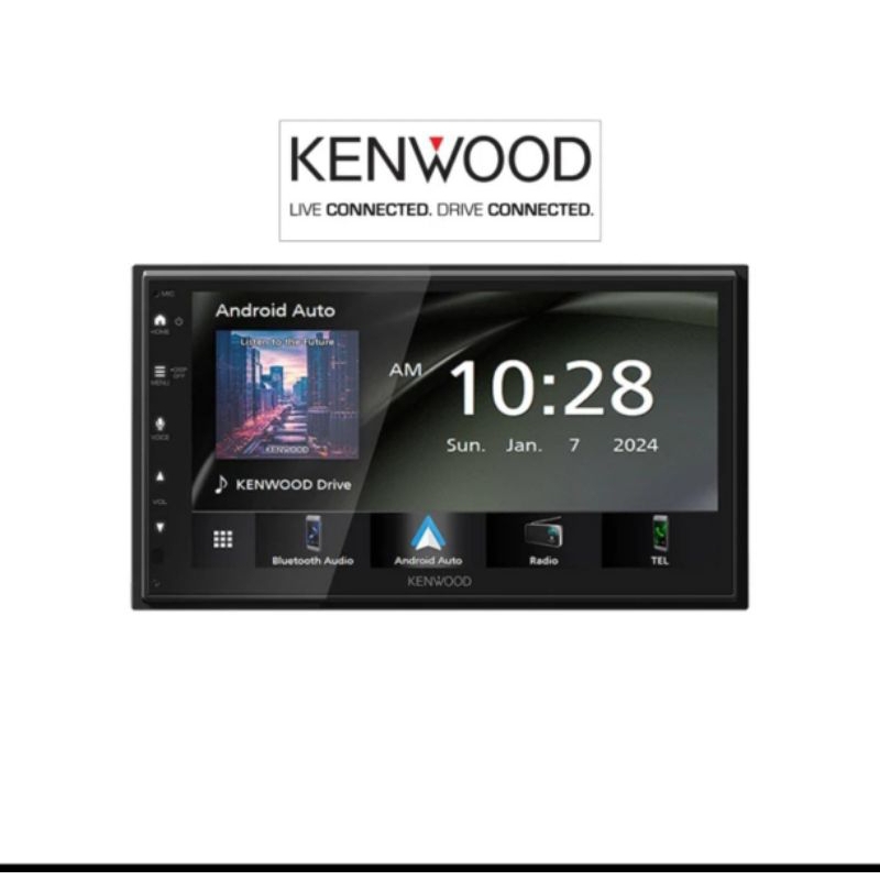Jual Head unit double Din Kenwood DMX6523S wireless Universal android auto Apple car Play ...