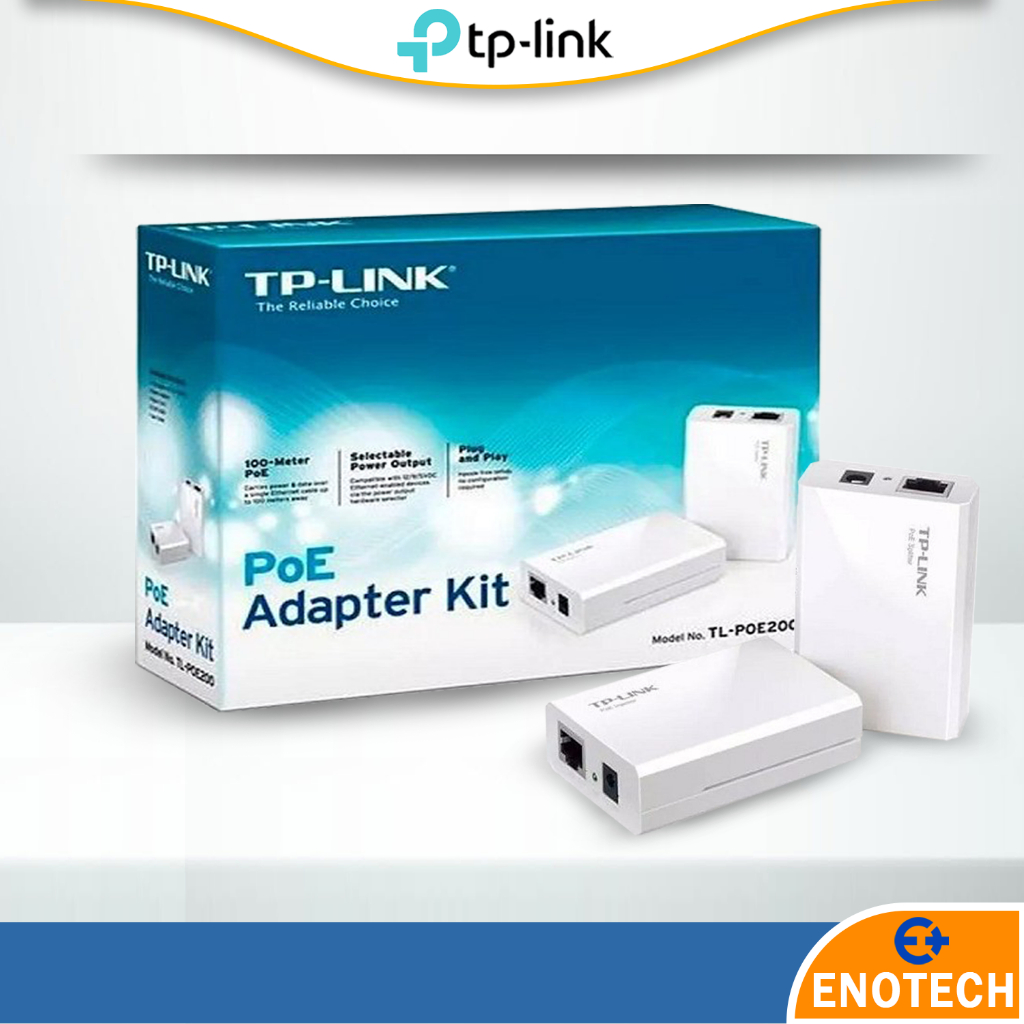 Jual TP-Link TL-POE200 TPLink POE Splitter Injector Adapter Kit (1 ...