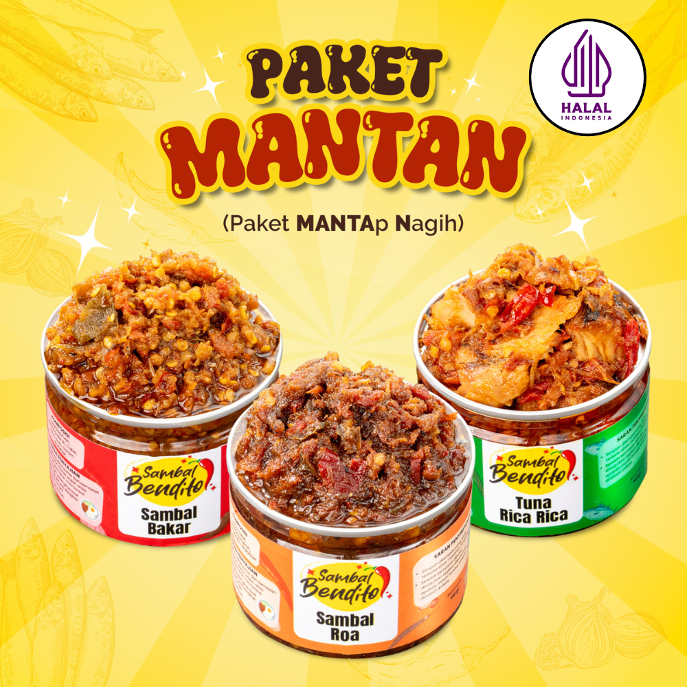 Jual BENDITO Paket Mantan Sambal Roa Asap Asli Khas Manado Tuna Suwir ...