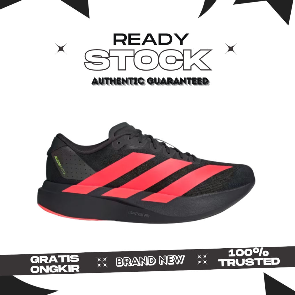 Jual Adidas Adizero Adios Evo SL Black Carbon Red | Shopee Indonesia