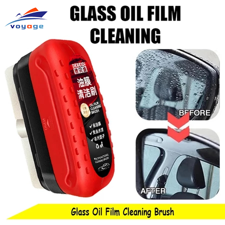 Jual 120ml Car Glass Oil Film Cleaning Remover Brush Cairan Pembersih ...
