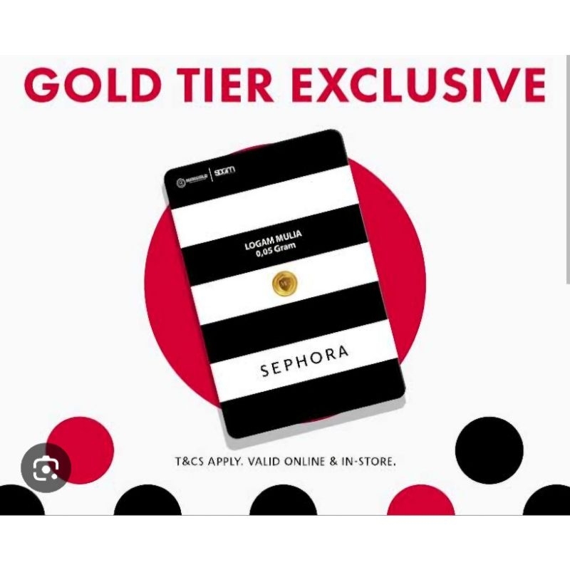 Jual Sephora Gold Original / Emas Asli / Gift Kado Hadiah | Shopee ...