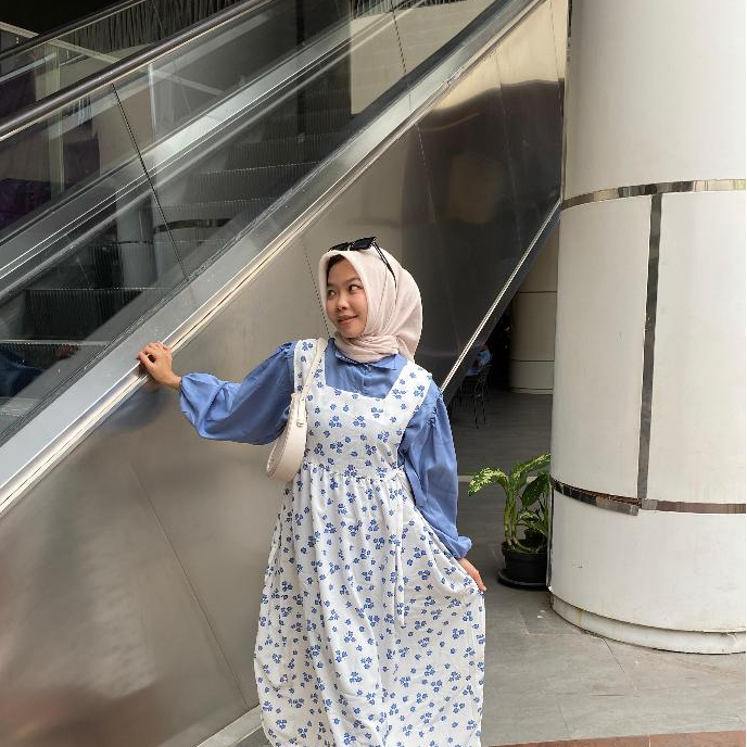 Jual HIMARI MIDI DRESS OVERALL / OVERALL DRESS WANITA / DRESS MIDI ...