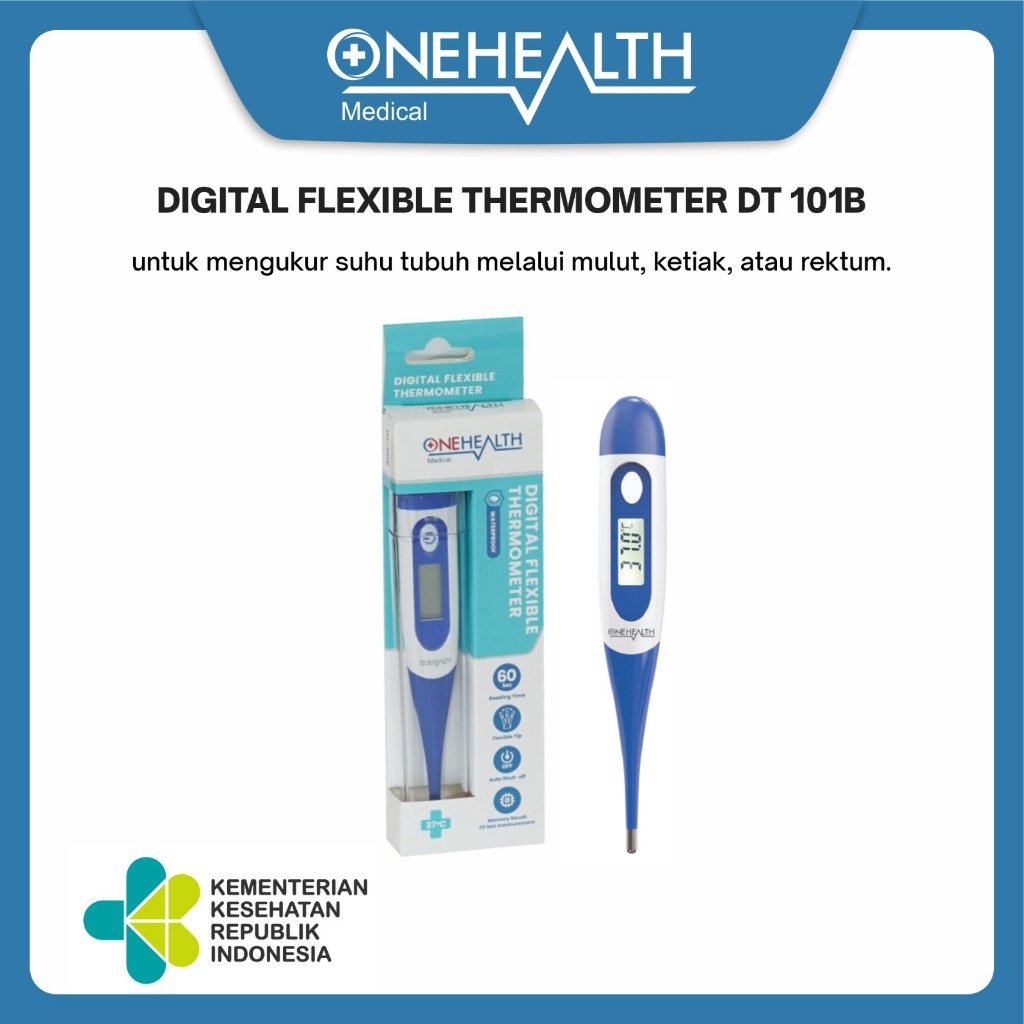 Jual Onehealth Digital Flexible Thermometer DT-101B Alat Ukur Suhu ...
