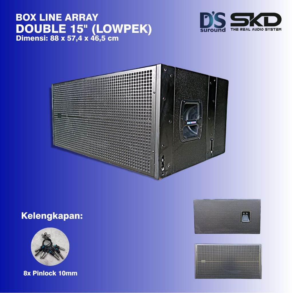 Jual BOX LINE ARRAY LOWPEK 15 INCH DOUBLE GRILL IMPORT MOTIF KOTAK ...