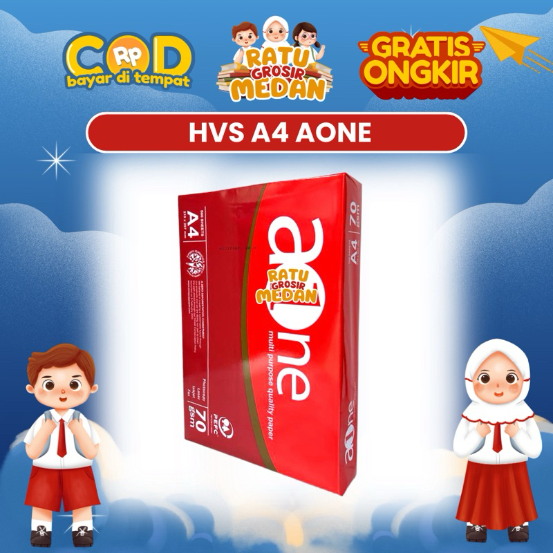 Jual KERTAS HVS A4 A1ONE 70GSM | Shopee Indonesia