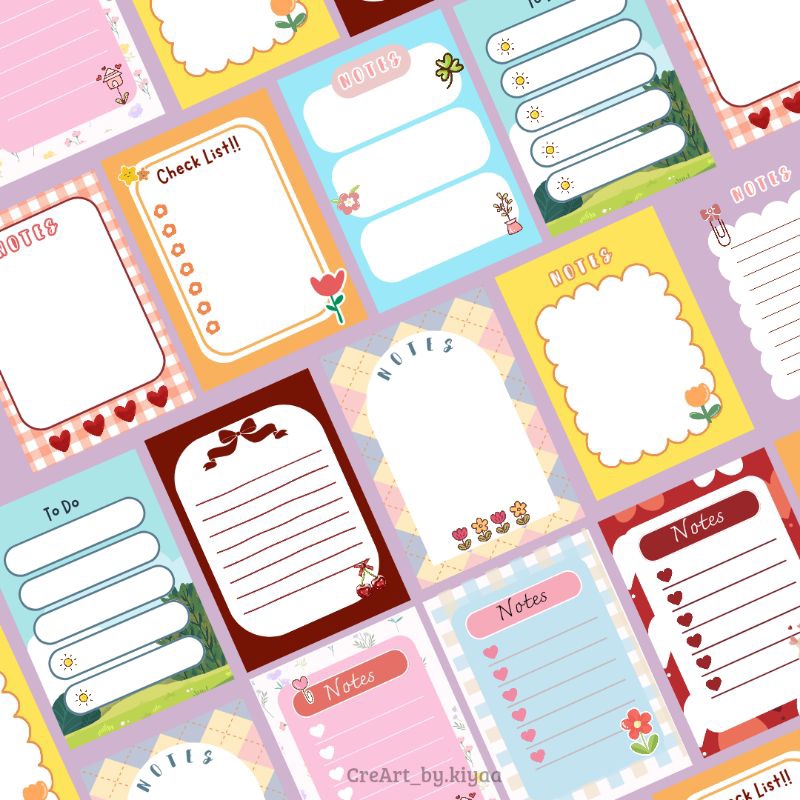 Jual cute memopad | notepad | notes | mini notes aesthetic | limited ...