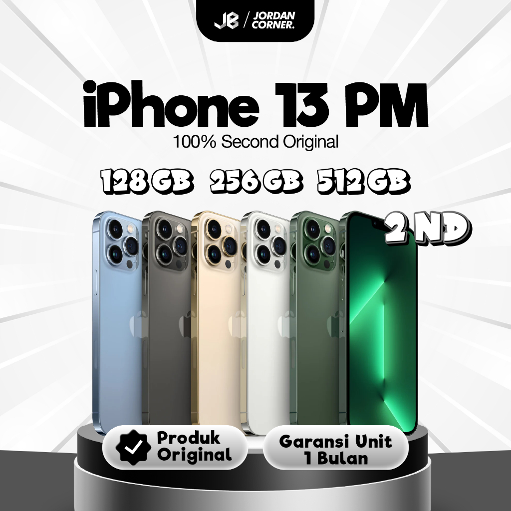 Jual iPhone 13 Pro Max Second All Provider & Bea Cukai 128GB 256GB 512GB 1TB Bergaransi | Shopee ...