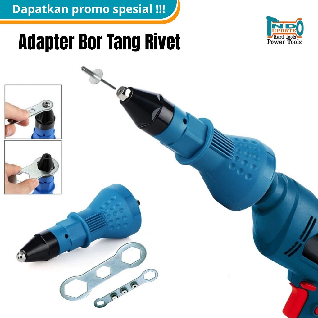 Jual Rivet Adapter Bor Listrik Anti Macet Alat Sambung Konverter Ripet ...