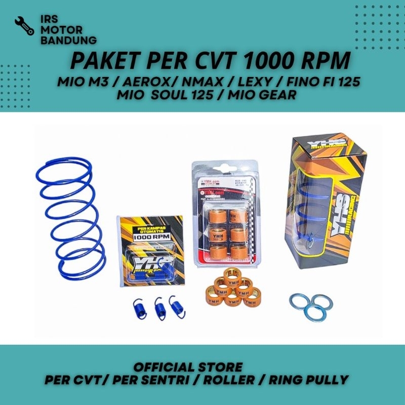 Jual Paketan Cvt Racing 1000 Rpm Mio M3 Nmax Aerox Fino FI 125 X-Ride ...