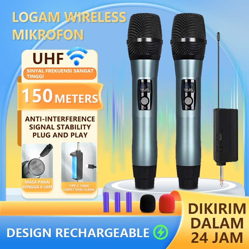 Jual MICO Mic Wireless Professional Logam Penuh Hi-Fi Besar Bluetooth ...