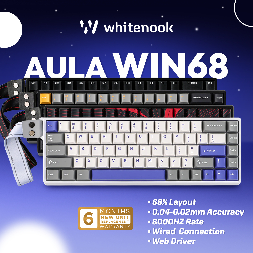 Jual AULA WIN68 HE Magnetic Switch Gaming Keyboard Rapid Trigger 68% ...