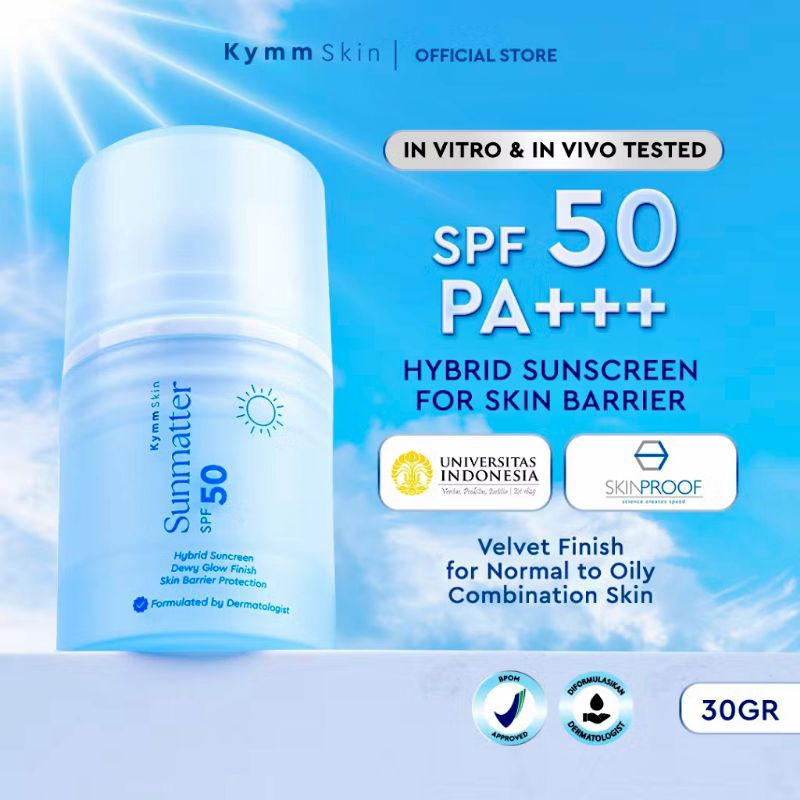Jual Kymm Skin Sunmatter SPF 50 PA +++ Original BPOM | Shopee Indonesia