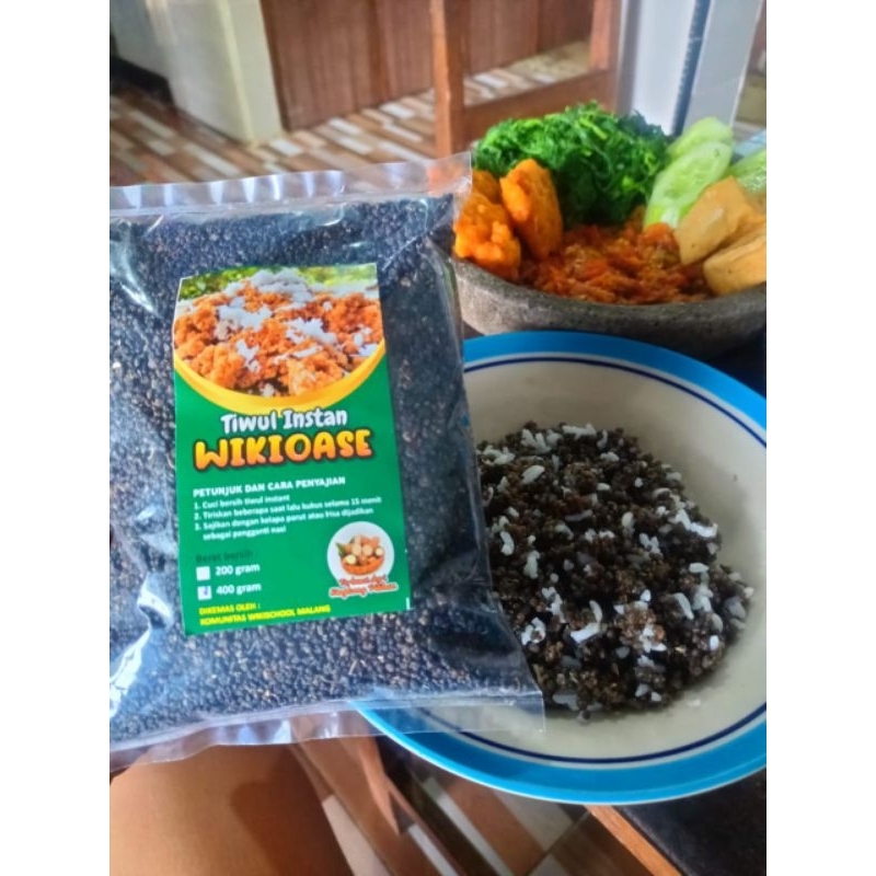 Jual Tiwul Hitam Instan Thiwul Singkong Gogek Karak Kering Wikioase ...