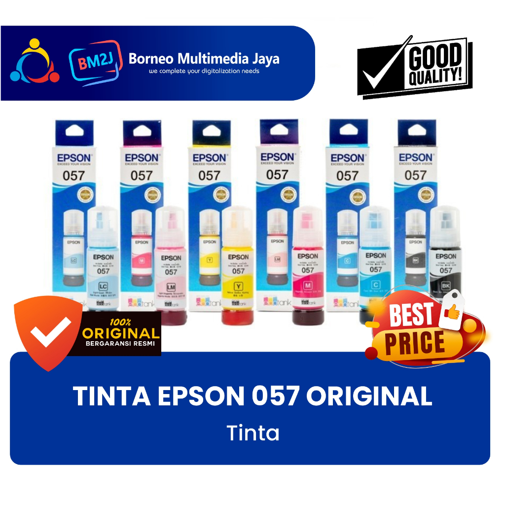 Jual Tinta Epson 057 Original Tinta Epson L8050 L18050 Dijamin 100% ...