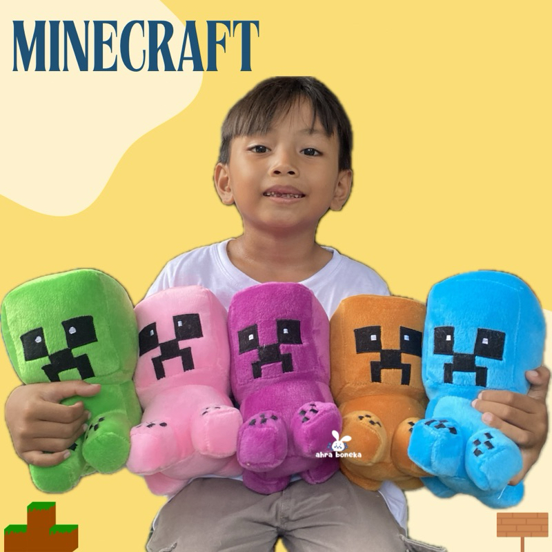 Jual Boneka Minecraft Creeper 23cm - Koleksi Game Mainan Anak Viral ...