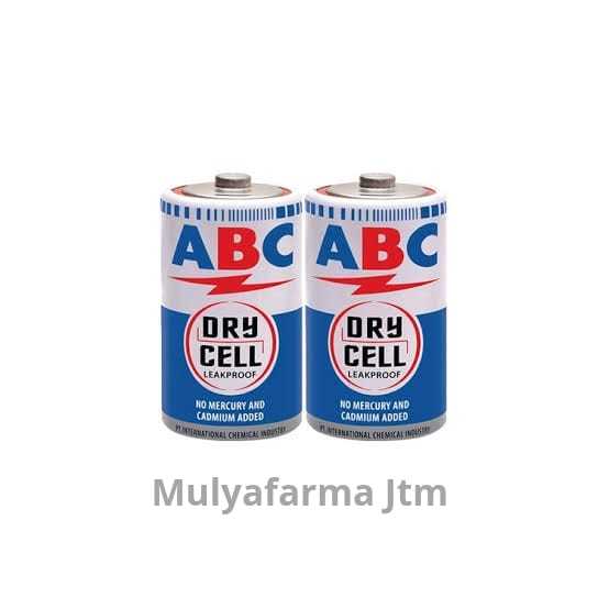 Jual Baterai ABC Biru ukuran besar R20 D (Isi 2 Buah) | Shopee Indonesia