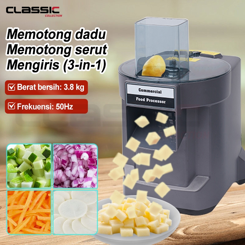 Jual Mesin Potong Sayuran Multifungsi Listrik/Mesin Pemotong Dadu/Mesin ...