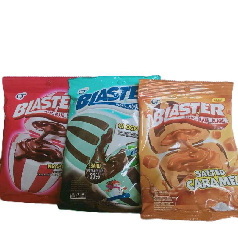 Jual [1 Bungkus]Permen Blaster 120gr [isi-+50 biji] Neapolitan, Choco ...