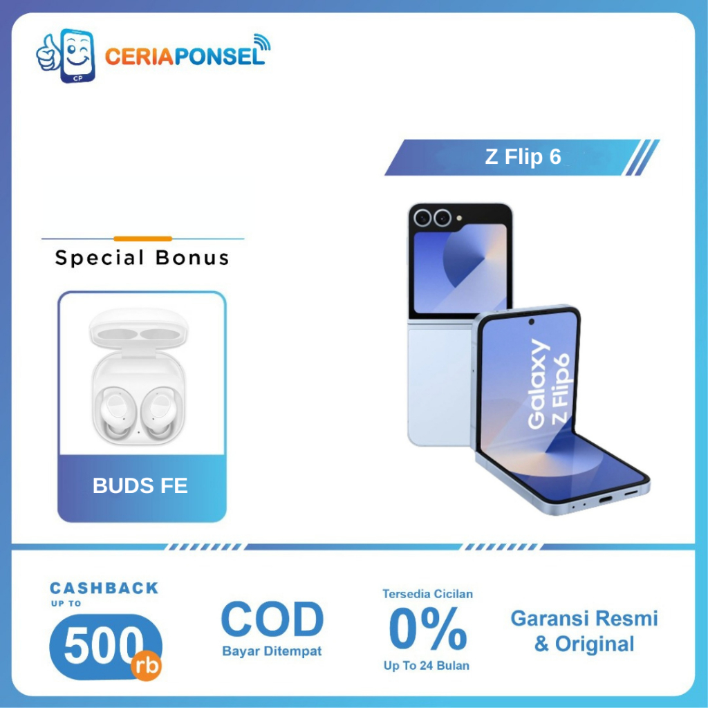 Jual Samsung Galaxy Z Flip6 12/256GB 12/512GB Snapdragon8 Gen3 | Garansi Resmi SEIN 1 Tahun ...