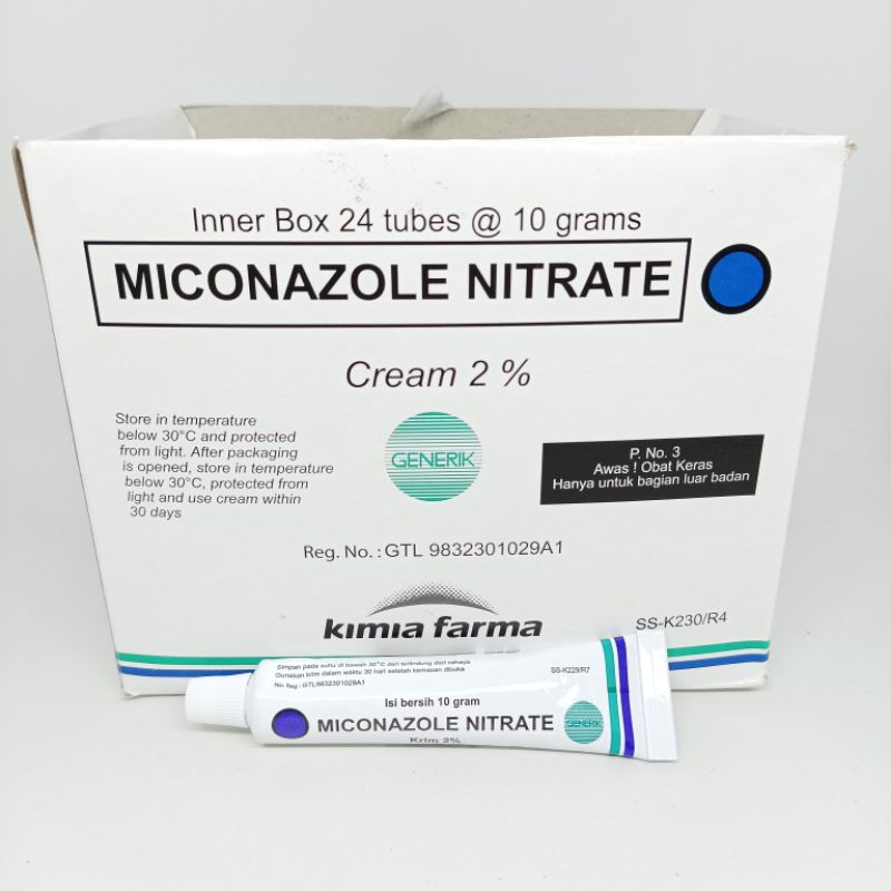 Jual MICONAZOLE CREAM 2% 10 GRAM / SALEP KULIT ANTI JAMUR / PANU ...