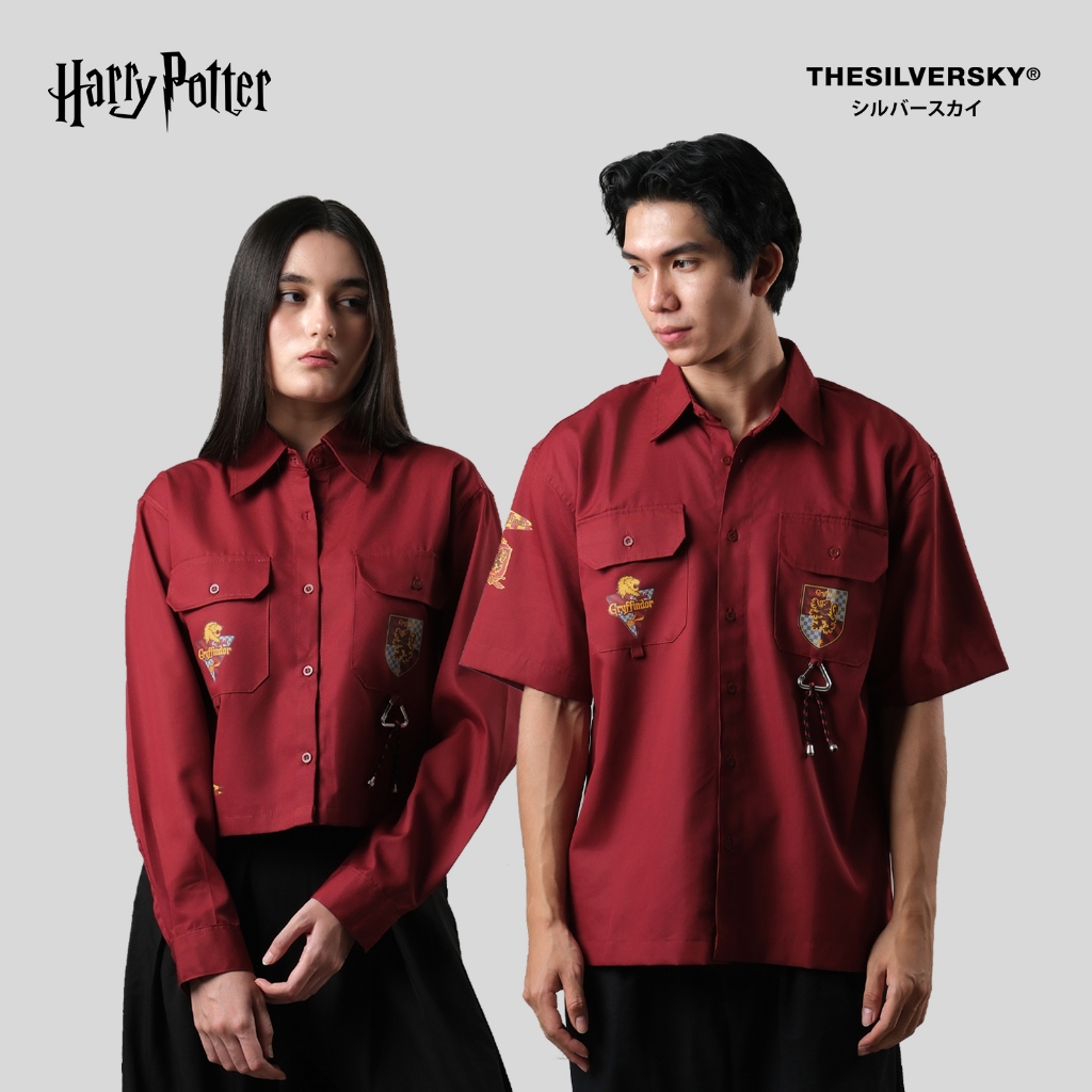 Jual Thesilversky Gryffindor Maroon Workshirt | Harry Potter Official ...