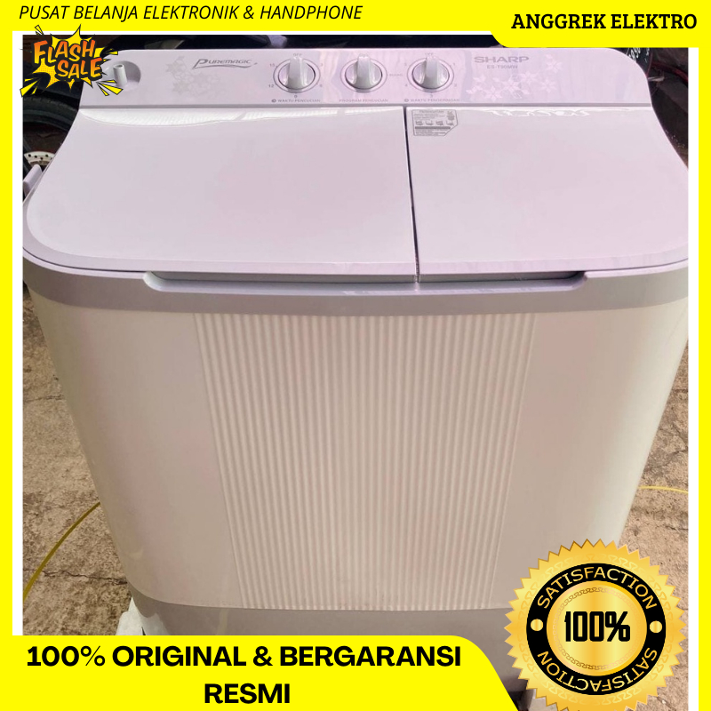 Jual MESIN CUCI SHARP 9KG 2 TABUNG 90MW 9 KG Garansi resmi | Shopee Indonesia