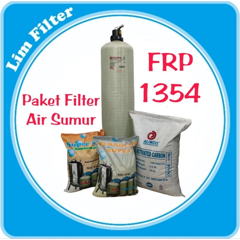 Jual PAKET FILTER FRP 1354 + CARBON ACTIVE IODINE 1100 + MANGANESE ...
