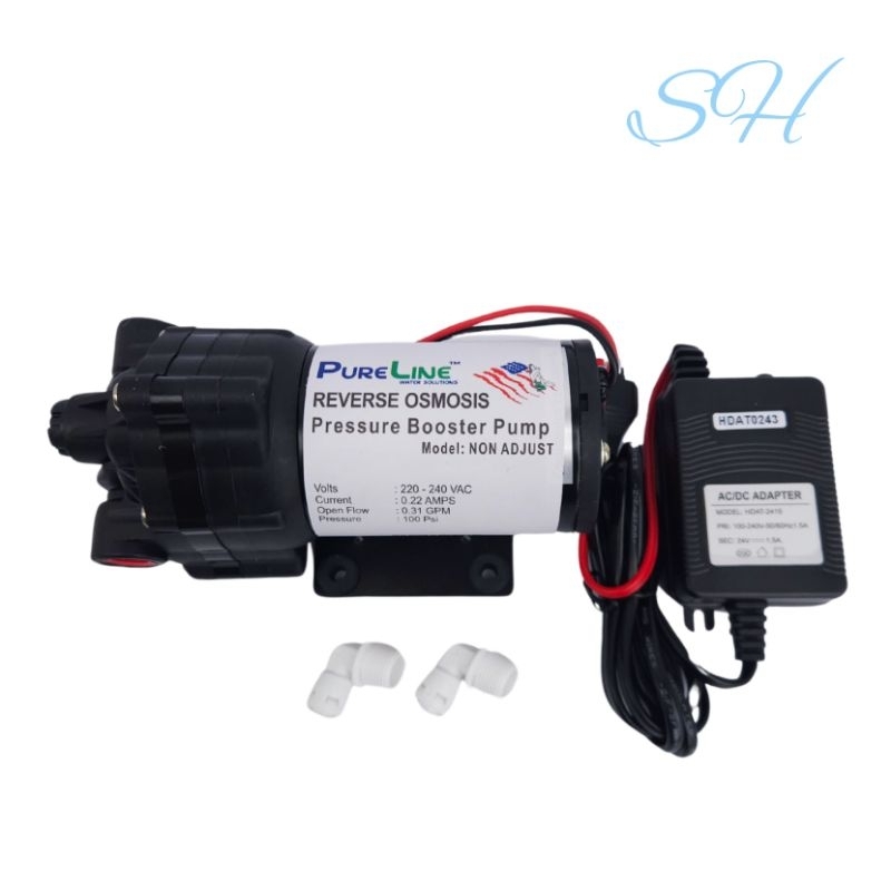 Jual Pompa RO Pureline 24 Volt / Booster Pump RO 24 V Reverse Osmosis ...