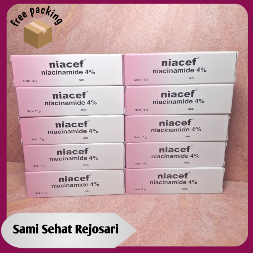 Jual 10 Tube NIACEF 4% GEL ISI 15 GRAM | Shopee Indonesia