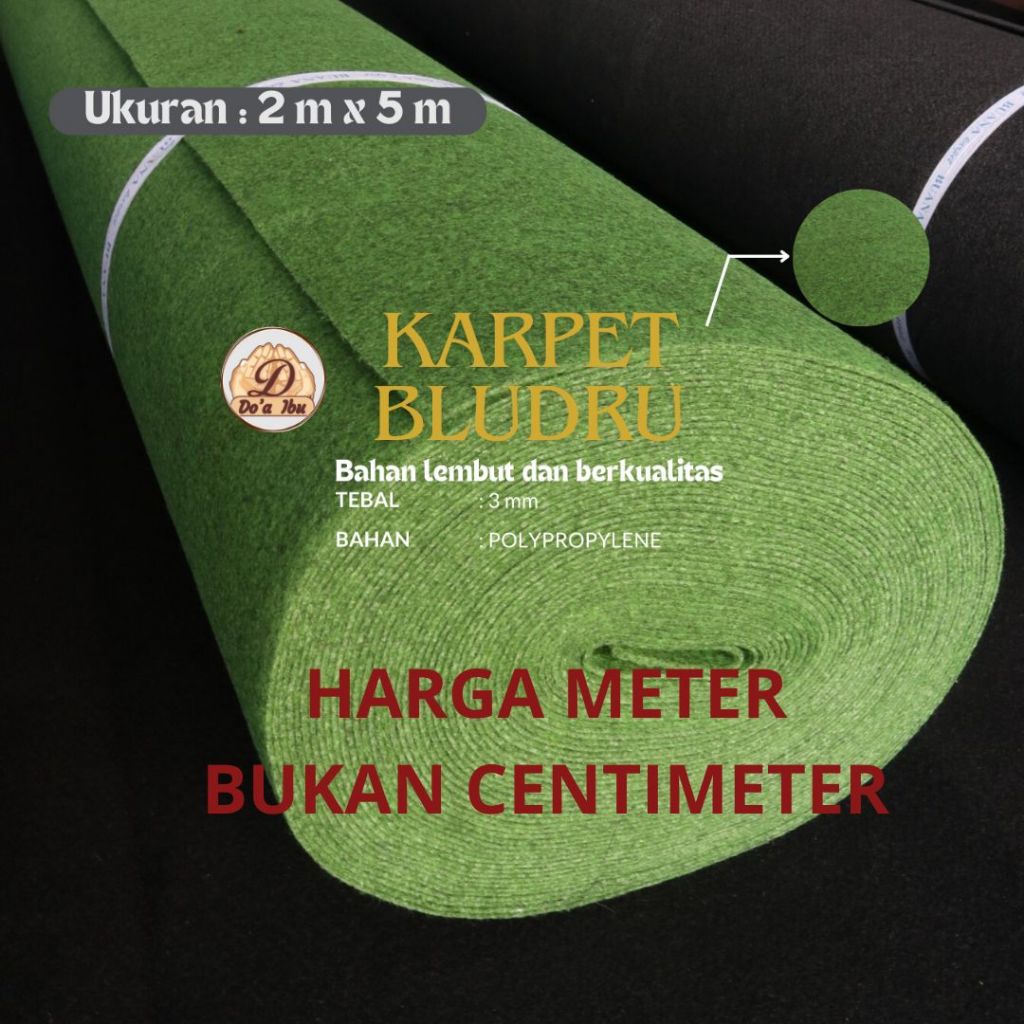 Jual Karpet Bludru 2m x 5m Alas Konten Polos Meteran Aesthetic Murah ...