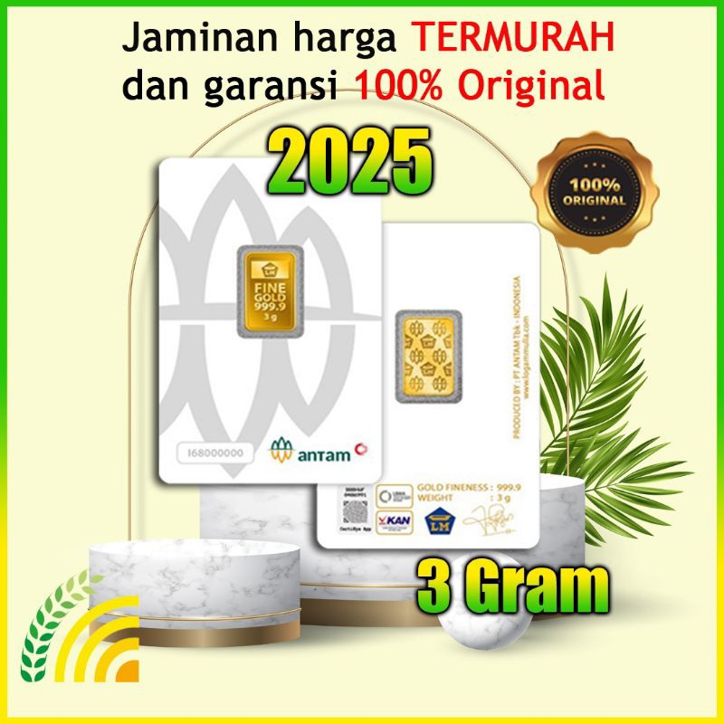 Jual LM EMAS ANTAM 3 GRAM, LOGAM MULIA TERBARU | Shopee Indonesia