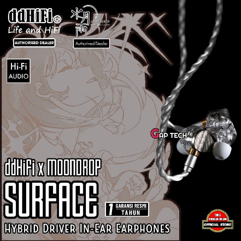 Jual DD DDHIFI x Moondrop Surface Hybrid 1DD + 4BA Driver In-Ear ...