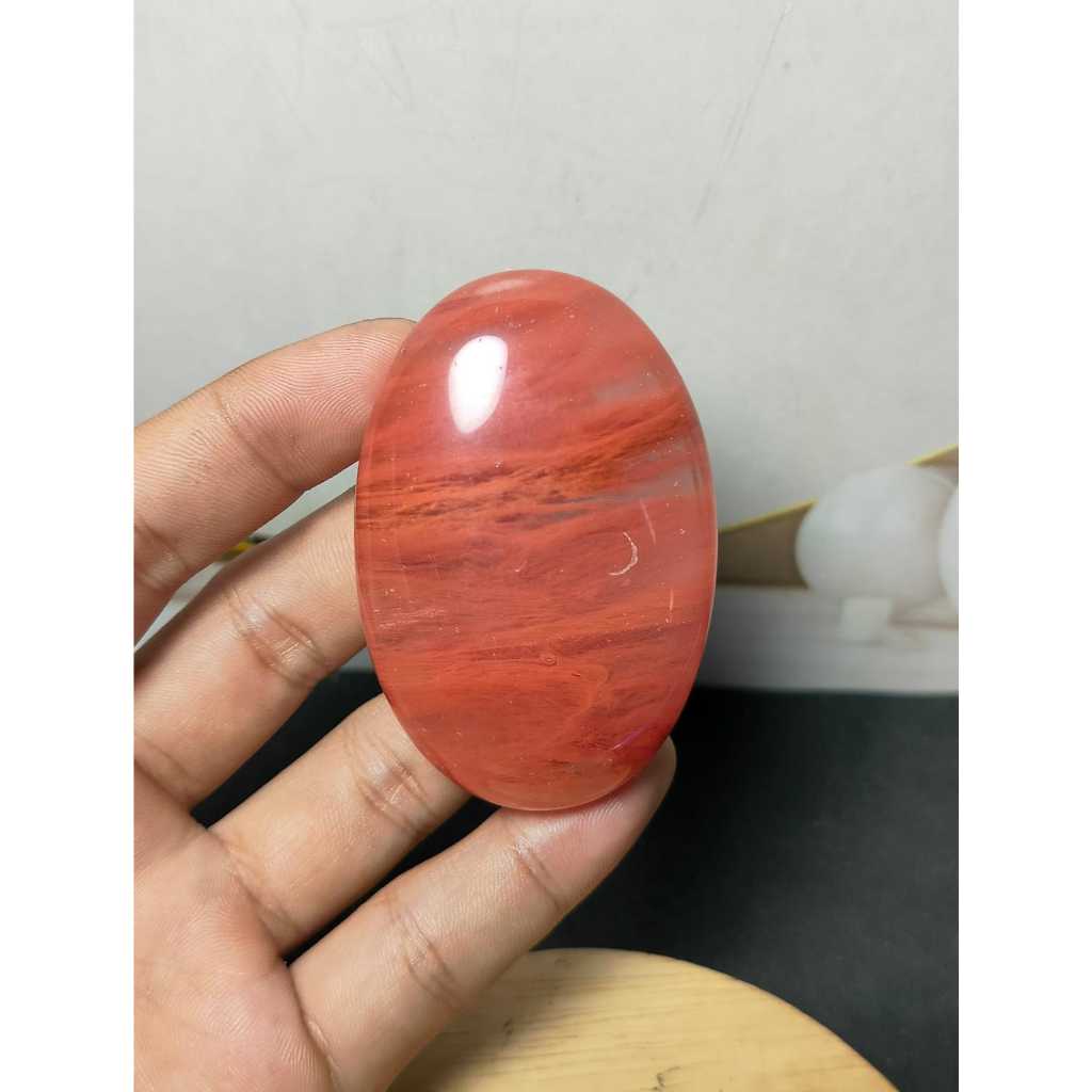 Jual Batu Red Cherry Quartz palm (7) | Shopee Indonesia