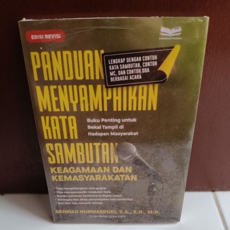 Jual PANDUAN MENYAMPAIKAN KATA SAMBUTAN KEAGAMAAN DAN KEMASYARAKATAN ...