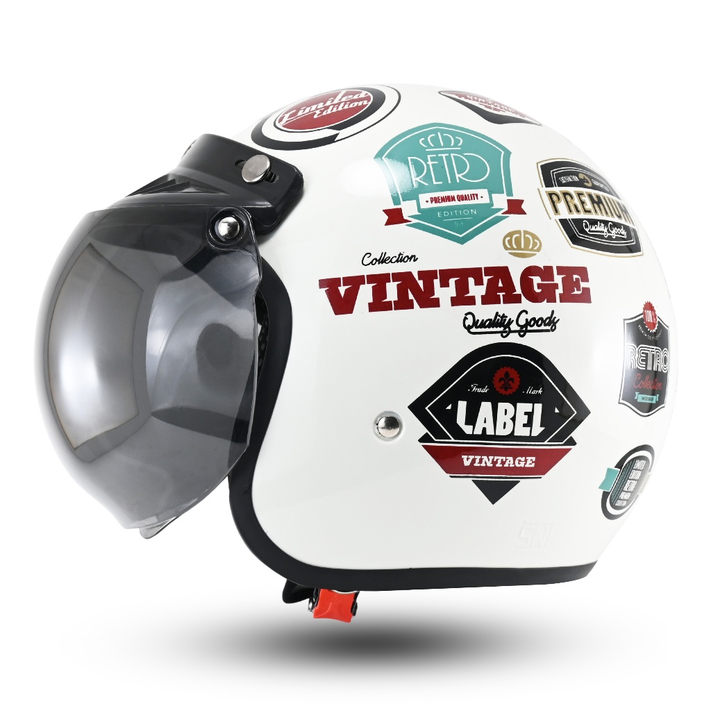 Jual Helm Bogo Retro Dewasa SNI Kekinian | Shopee Indonesia