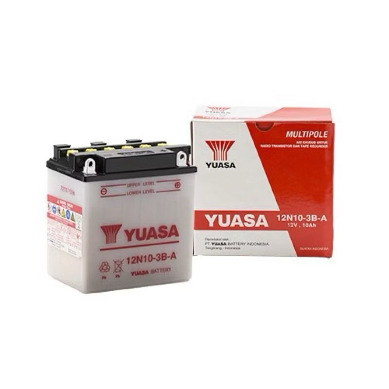 Jual AKI BATERAI BASAH YUASA EXCEL VESPA PX150 viar 12N10-3B-A (KAKI 5 ...
