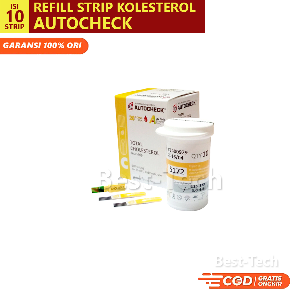 Jual Strip Kolesterol Autocheck Test Strip Blood Cholesterol | Shopee ...