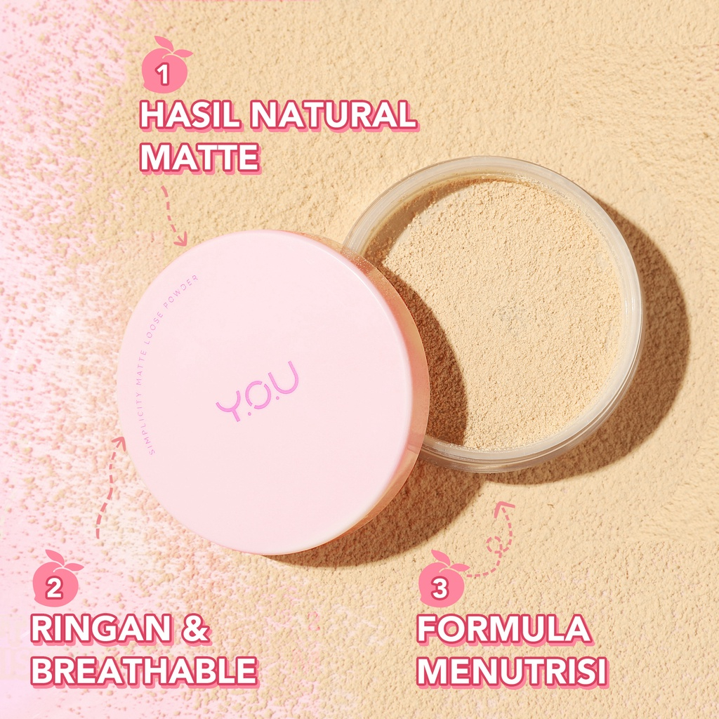 Jual NHIASHOP-YOU Simplicity Matte Loose Powder C302 Light Beige ...
