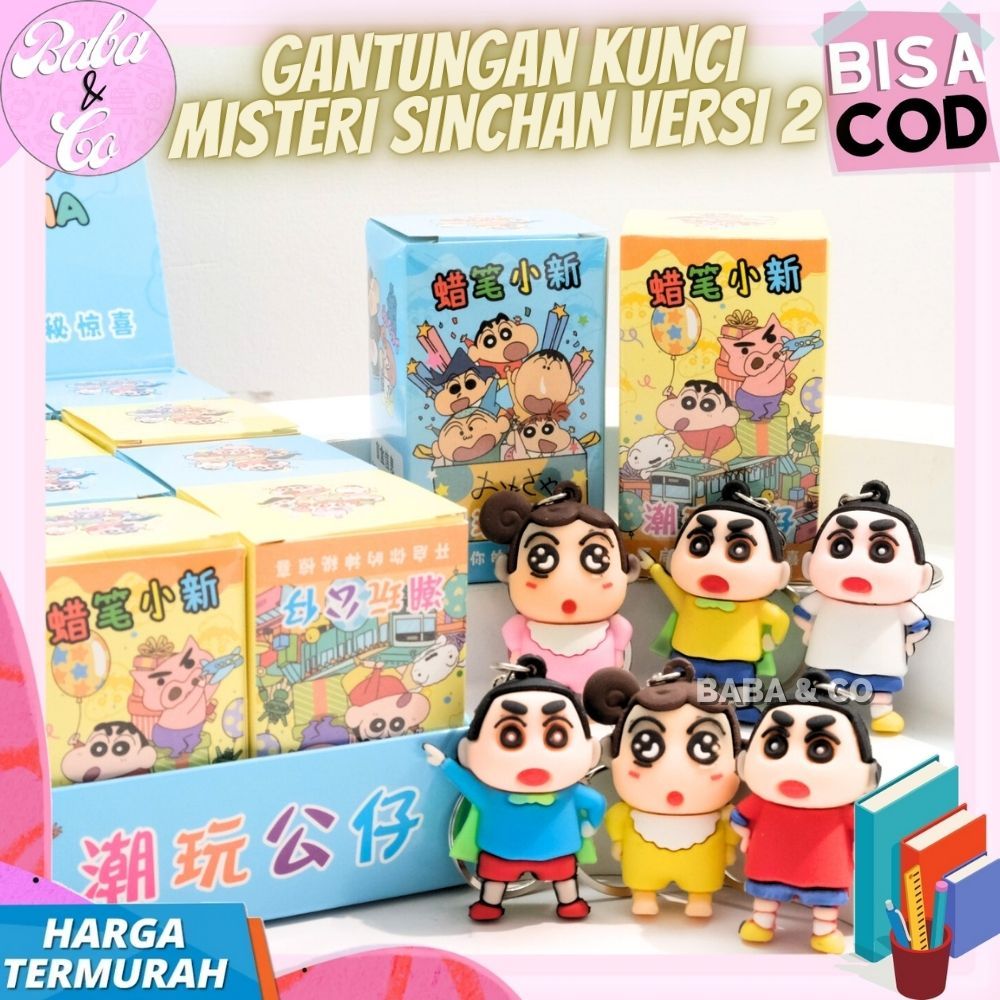Jual MISTERI BOX GANTUNGAN KUNCI SHINCHAN VERSI 2 LUCU UNIK BLIND BOX ...