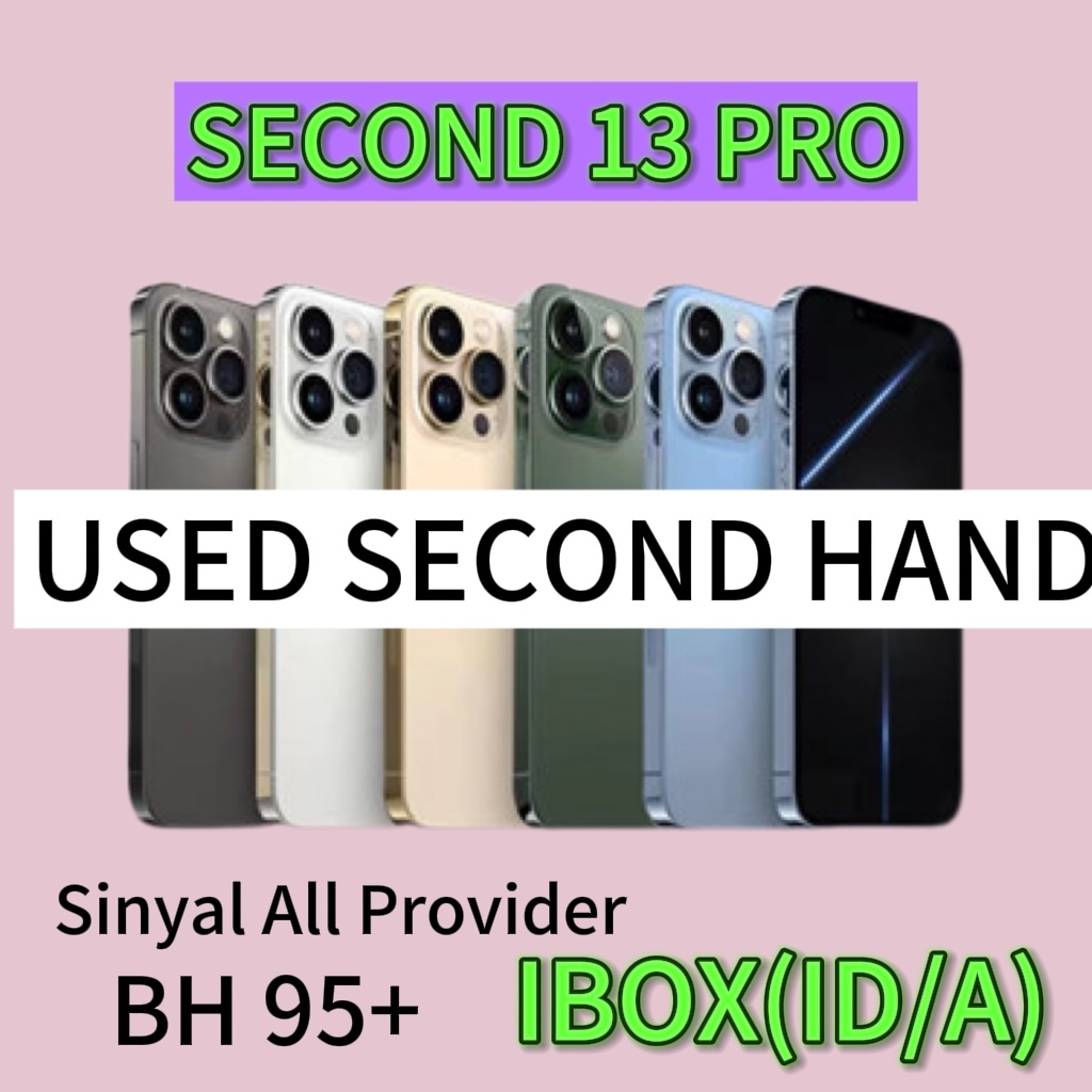 Jual IP 13 PRO IMEI Terdaftar128GB 256GB Second Bekas Normal | Shopee Indonesia