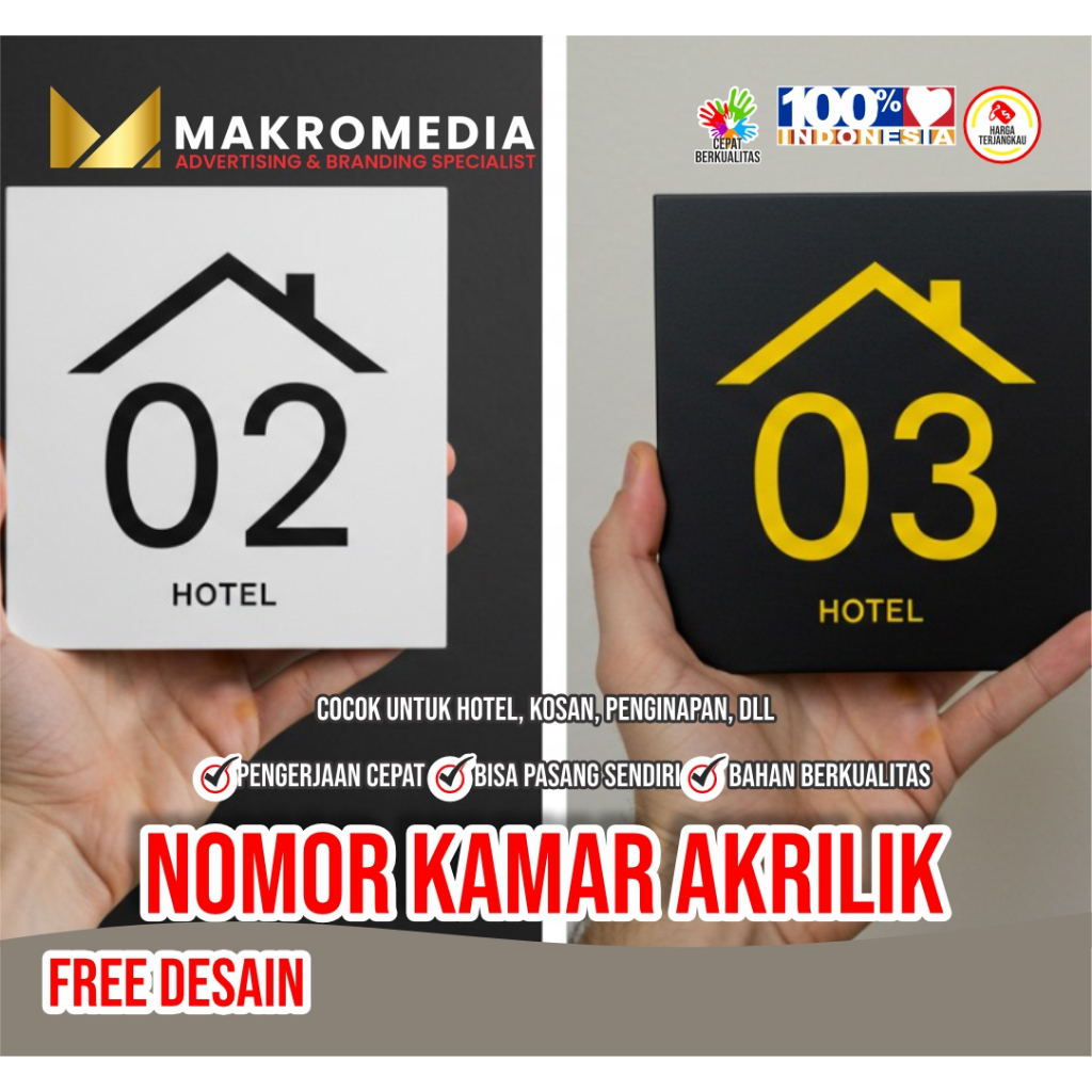 Jual TERMURAH !! READY STOCK Nomor Rumah Akrilik, Nomor Rumah, Nomor Rumah Tempel , Nomor Kamar ...