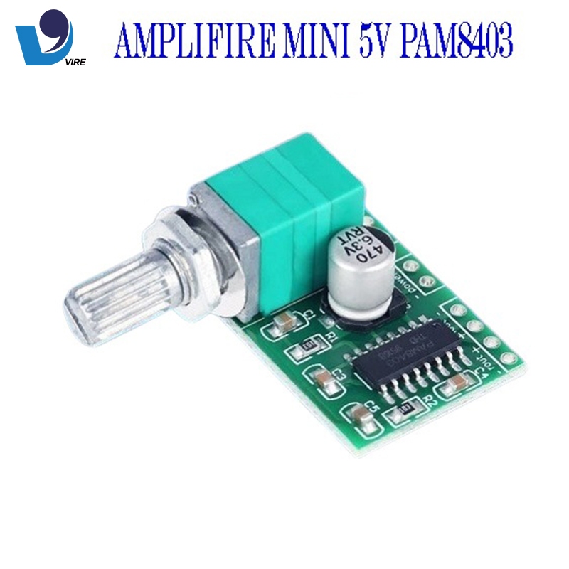 Jual VIRE power Amplifire Mini 5V pam8403 potensio Board Stereo 2 ...